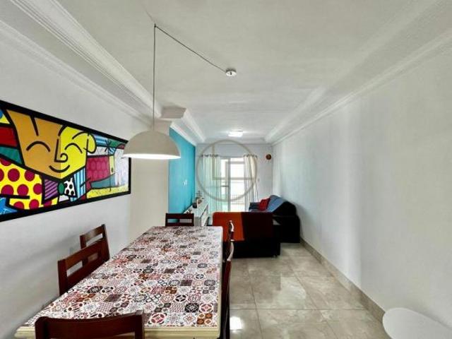 Apartamento com Sacada Gourmet Vista Mar e Lazer Completo