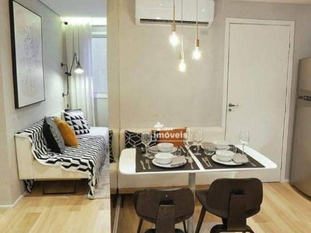 Apartamento com sacada, 2 dormitórios, 1 vaga e lazer Pronto para Morar