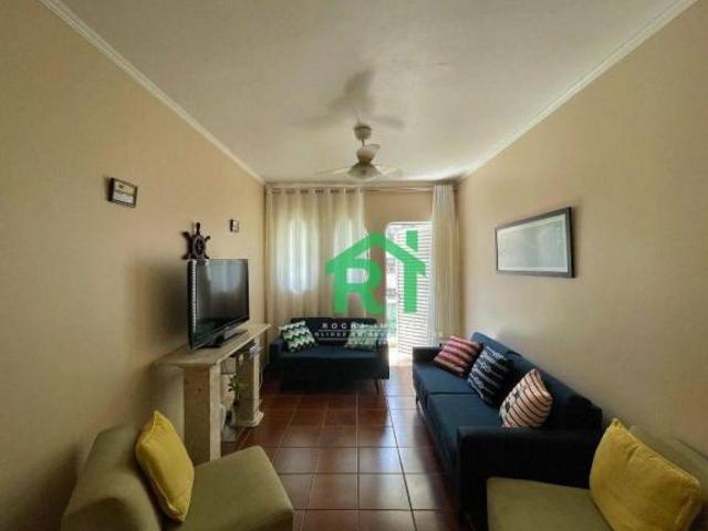 Apartamento Com Sacada, 2 Dormitórios, 1 Vaga, Tombo, Guarujá/SP