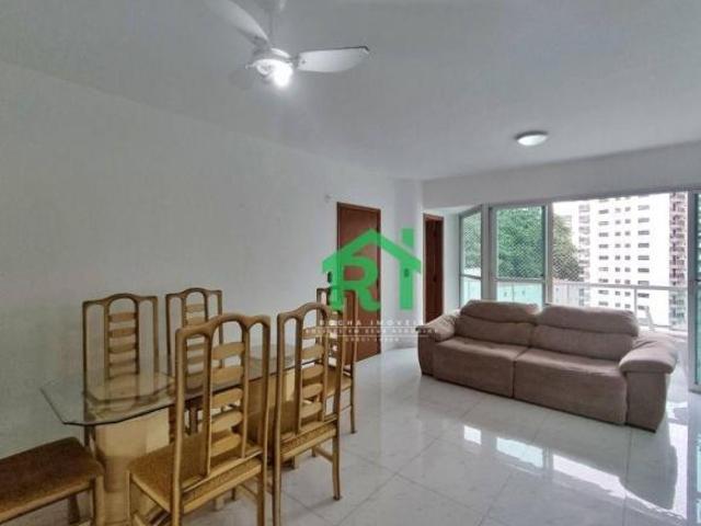 Apartamento com Sacada, 3 Suítes, 1 Vaga, Piscina, Churrasqueira, Jardim Astúrias, Guarujá/SP