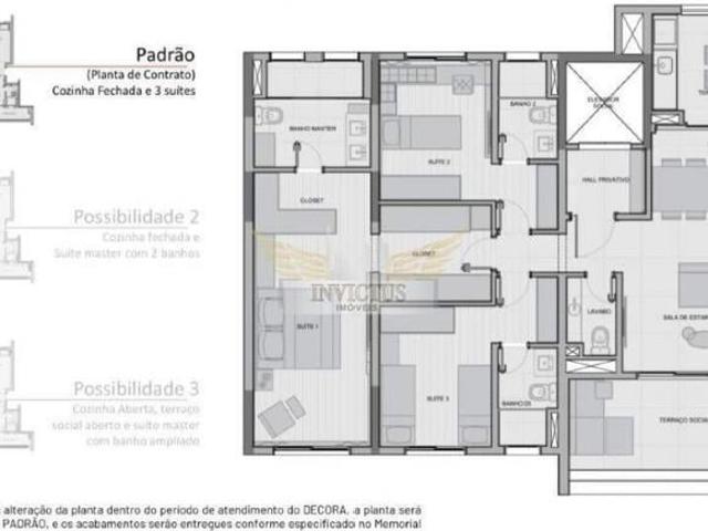 Apartamento com Planta Flexível no Condomínio Splendor para Comprar, 165m² Bairro Jardim, Santo An