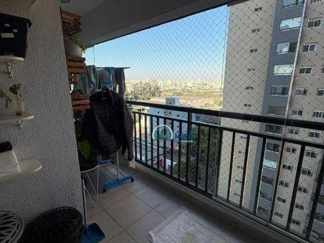 Apartamento com terraço gourmet com 3 dormitórios à venda, 77 m² por R$ 665.000 Campestre Santo