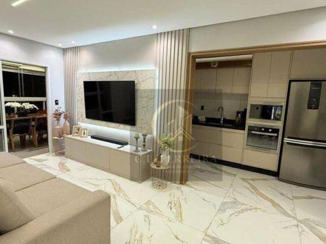 Apartamento com terraço gourmet, 2 dorms sendo 1 suíte à venda, 81 m² por R$ 760.000 Aviação