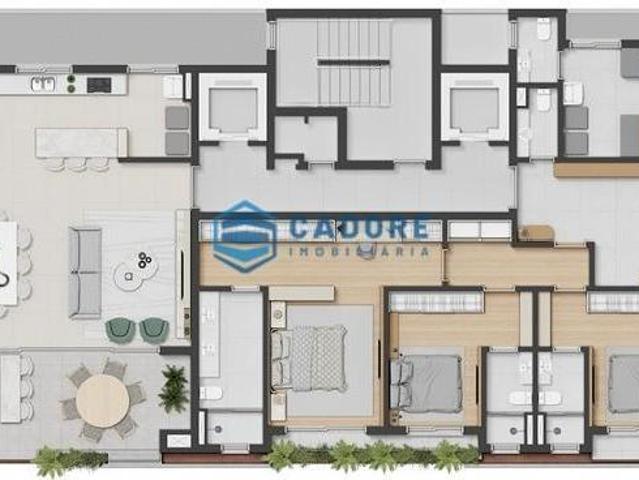 Apartamento com três suítes, no Exposição