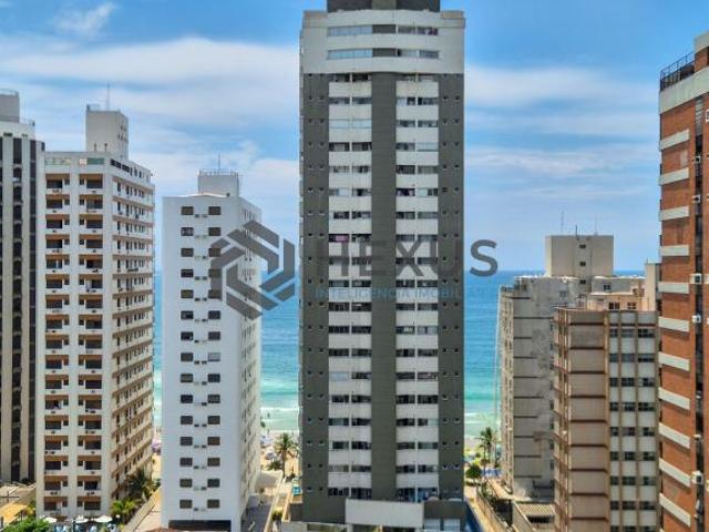 Apartamento com varanda vista mar e lazer na Praia das Asturias, Guaruja