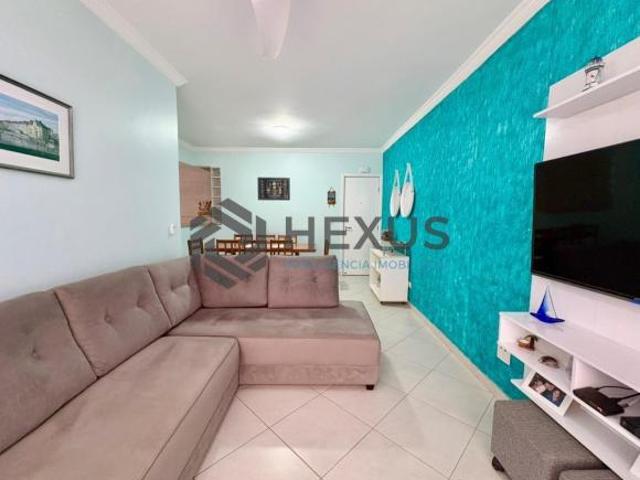 Apartamento com varanda e lazer na Praia das Asturias, Guaruja