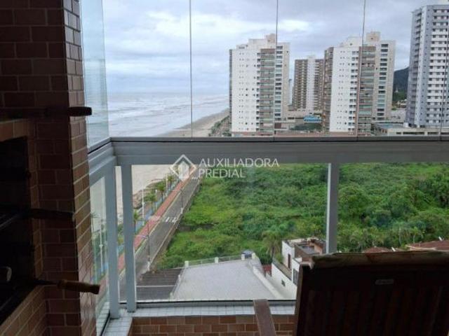 Apartamento com Varanda Gourmet Mongagua FRENTE MAR
