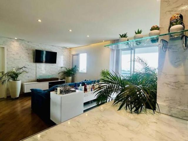 Apartamento com varanda gourmet Condomínio Clube