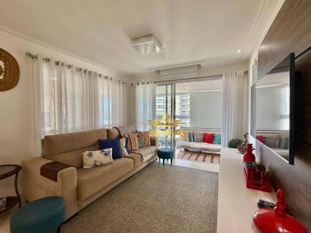 Apartamento com varanda gourmet e vista mar, 3 dormitórios e lazer completo na Praia da Enseada – Al
