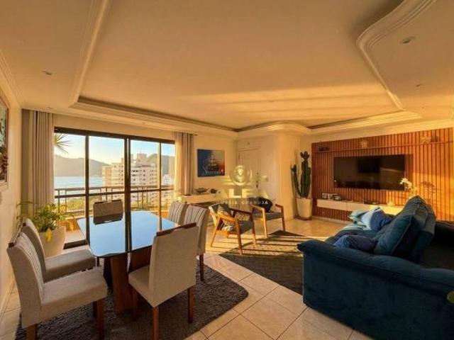 Apartamento com varanda gourmet e vista para o mar na Praia do Tombo – Alfa Imóveis Guarujá