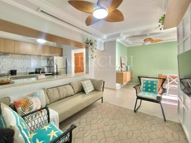 Apartamento com Varanda Gourmet e Vista para o Mar nas Astúrias, Guarujá