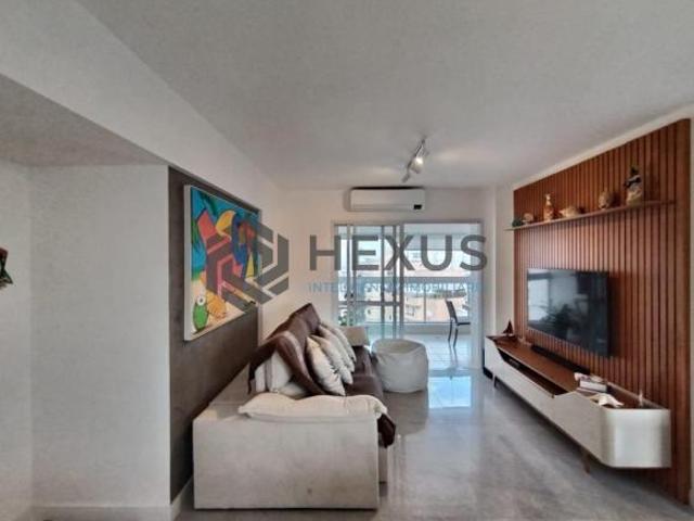 Apartamento com varanda gourmet vista mar e lazer na Enseada, Guarujá