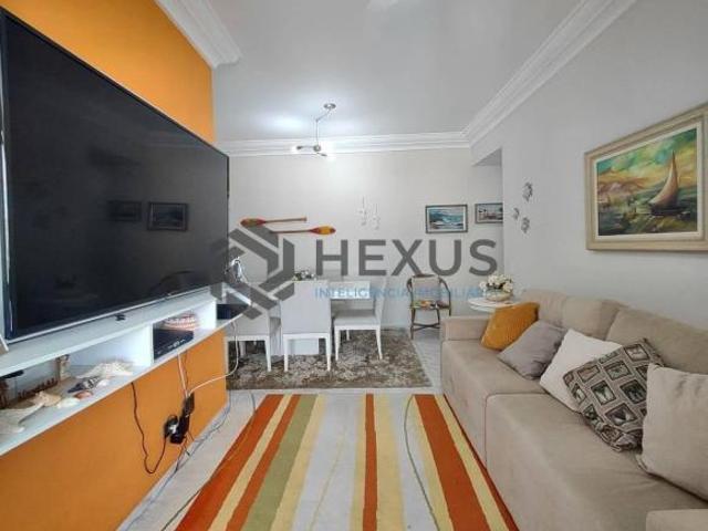 Apartamento com varanda gourmet vista mar e lazer na Praia da Enseada, Guaruja
