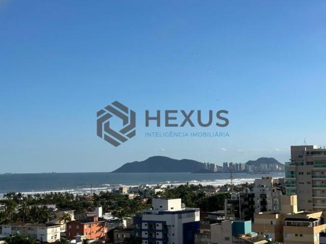 Apartamento com varanda gourmet vista mar e lazer a 450m da praia na Enseada, Gu