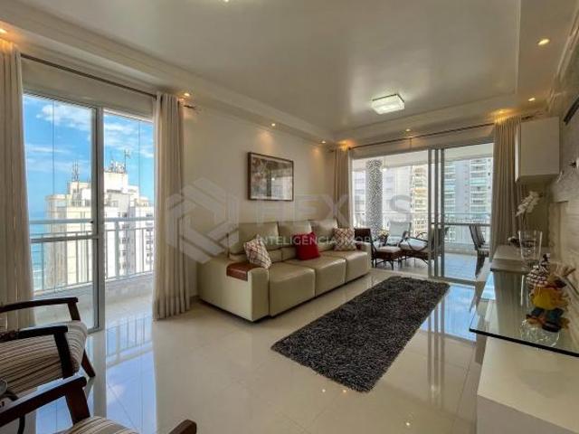 Apartamento com varanda gourmet vista mar e lazer em prédio novo na beira mar da Praia das Asturias