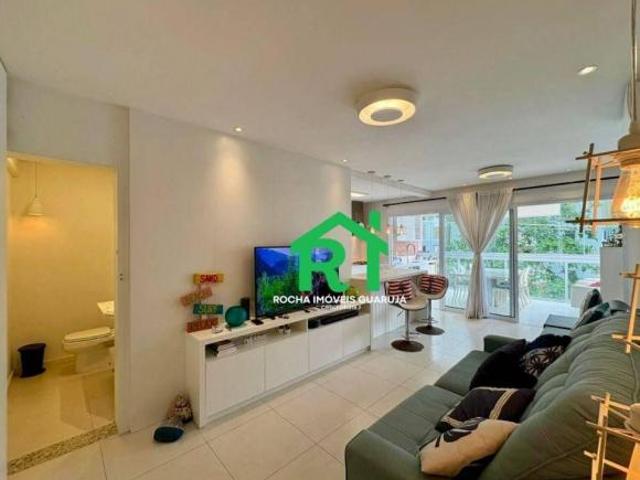 Apartamento à beira mar com com 2 quartos 2 suítes, 2 vagas e lazer à venda no Tombo, Guarujá