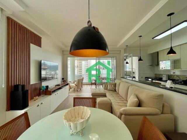 Apartamento com Varanda Gourmet, 3 Dormitórios 1 Suíte, 2 Vagas, Jardim Astúrias, Guarujá/SP