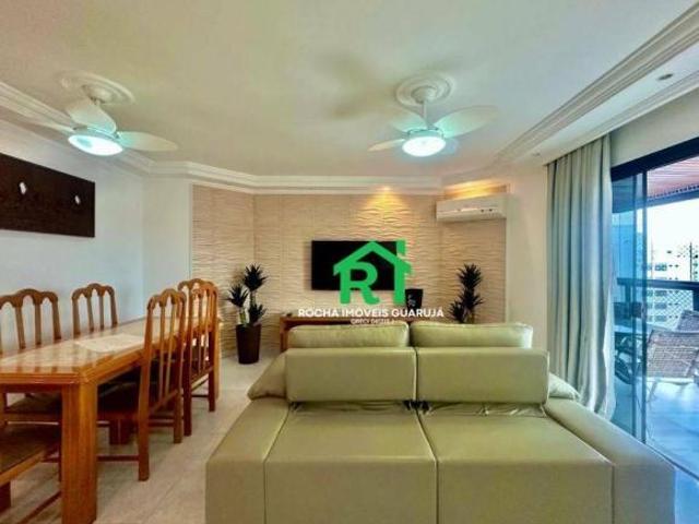 Apartamento com varanda gourmet, 3 dormitórios 2 suítes, 1 vaga, Astúrias, Guarujá/SP