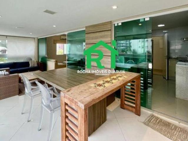 Apartamento com varanda gourmet, 3 quartos 1 suíte e 2 vagas à venda em Enseada, Guarujá