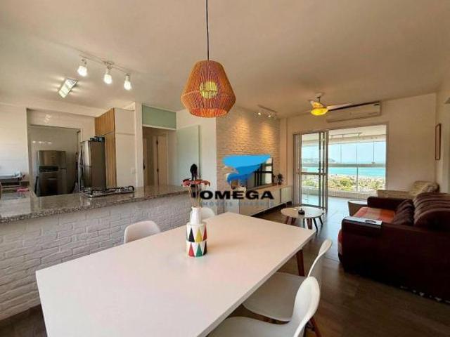 Apartamento com vista mar à venda na praia da Enseada no Guarujá I Omega Imoveis