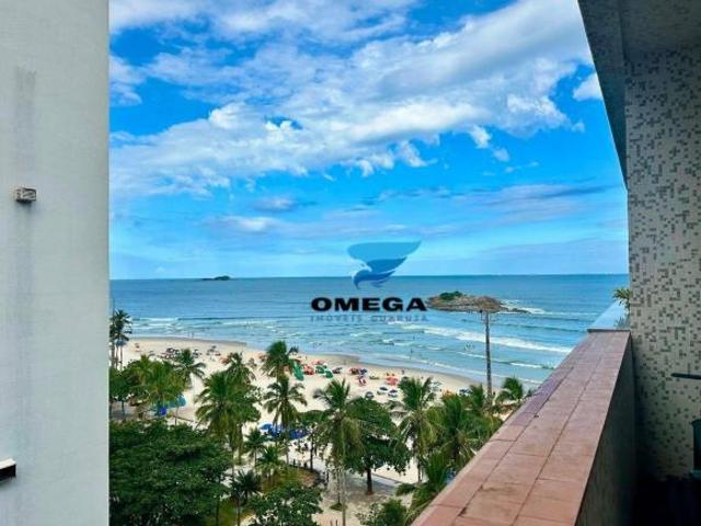 Apartamento com vista mar à venda na Praia das Pitangueiras no Guarujá | Omega Imóveis