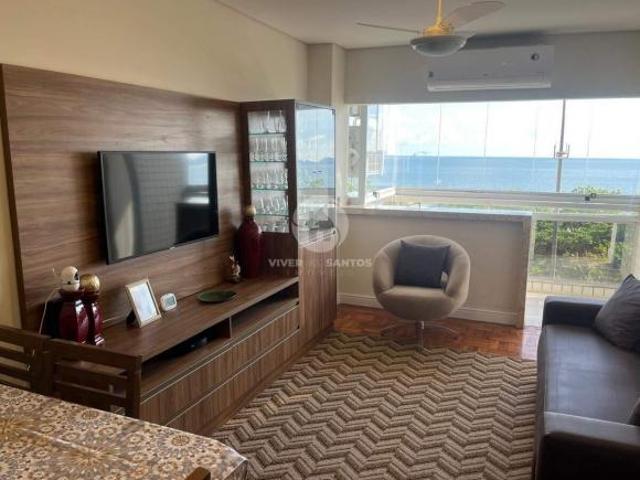 Apartamento com Vista mar total á venda na Aparecida 02 quartos 1 suíte vaga