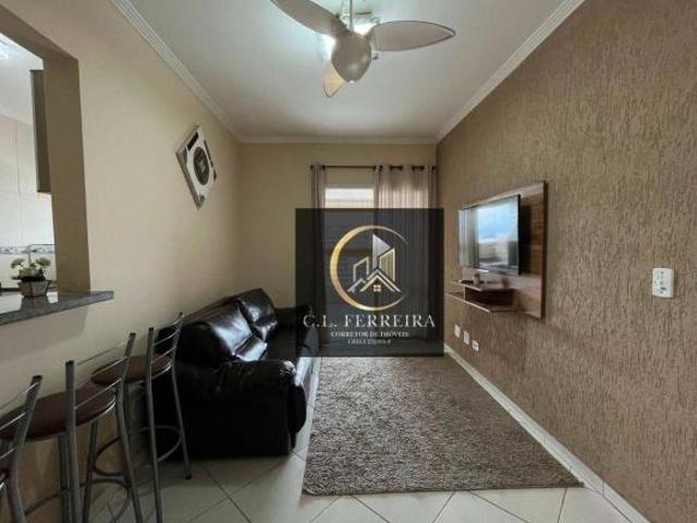 Apartamento com vista mar, varanda gourmet, 2 quartos sendo 1 suíte, lazer completo, em Praia Gr