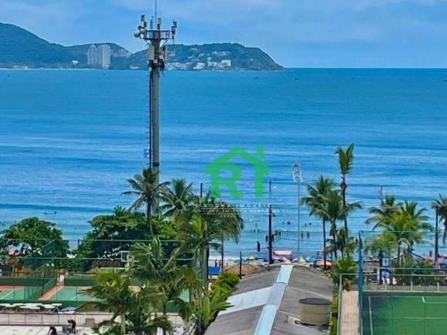 Apartamento com VISTA MAR, 2 Dormitórios 1 Suíte, 1 vaga, Jardim Astúrias Guarujá/SP