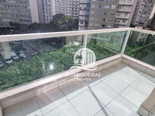 Apartamento com vista mar, 2 dormitórios à venda, 60 m² por R$ 390.000 Pitangueiras Guarujá/SP