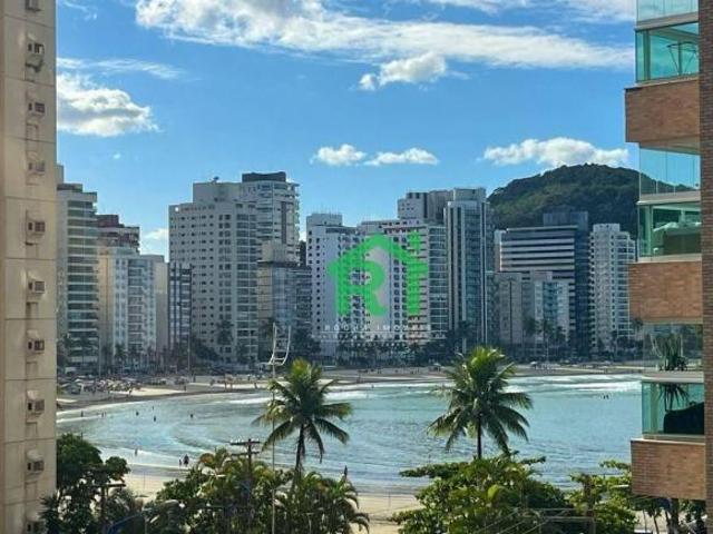 Apartamento à beira mar com 3 dormitórios 1 suíte, 1 vaga, Jardim Astúrias, Guarujá/SP
