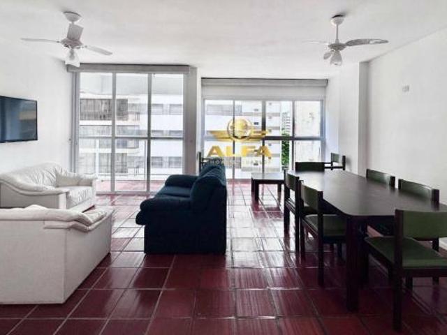 Apartamento com vista para o mar e 3 dormitórios na Praia das Pitangueiras – Alfa Imóveis Guarujá