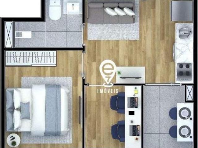 Apartamento compacto, moderno e bem localizado – apenas R$ 290.000!