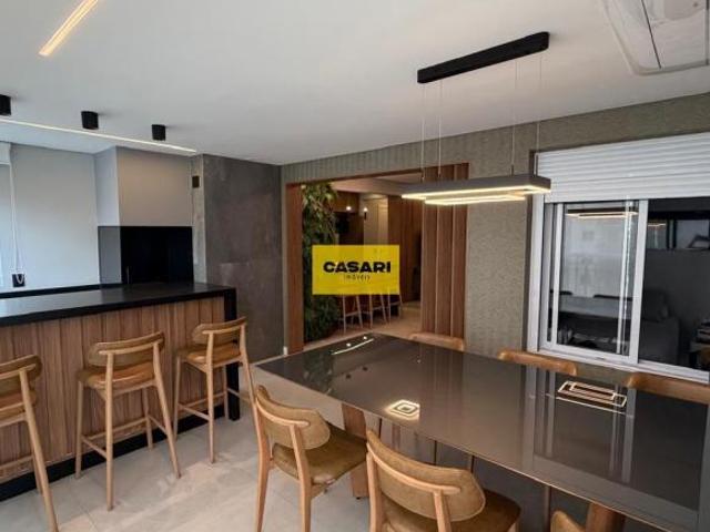 Apartamento, condomínio clube, com 113m² e 3 suítes. Vila assunção Santo André