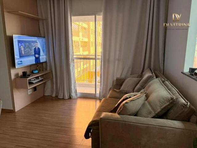 Apartamento Condomínio Pateo Dona Tecla, 52m², 2 dormitórios, sala com sacada, cozinha planejada, 2
