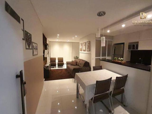 Apartamento Condomínio The Gate, 66m², 2 dormitórios sendo 1 suíte com planejados, 1 Sala ampliada c