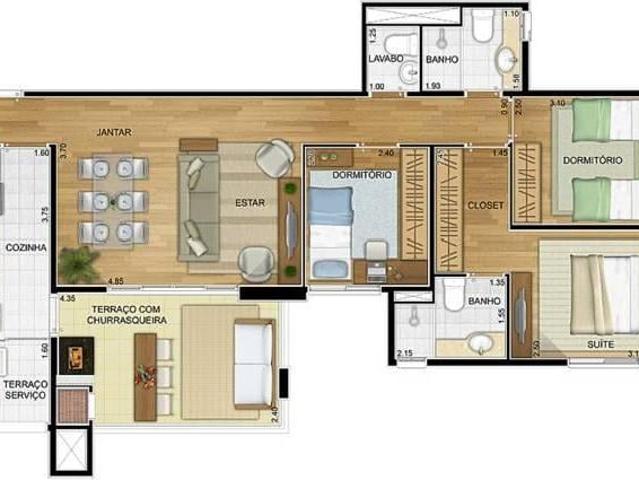 APARTAMENTO CONFORTÁVEL!