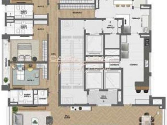 Apartamento Cobertura 688 m², com 4 suítes, com 4 vagas venda no Ibirapuera