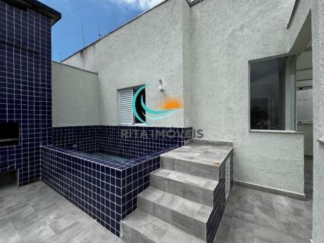 Apartamento cobertura a uma quadra da praia, com Área privativa 141 m2 com vista da praia piscina pr