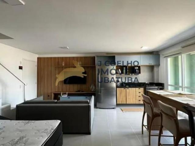 Apartamento cobertura duplex a venda com 2 dormitórios, sendo 1 suíte Perequê Açu Ubatuba SP L