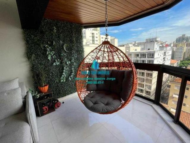 Apartamento Cobertura Duplex 4 dormitórios, sendo 3 suítes e 2 vagas Aparecida em SANTOS SP
