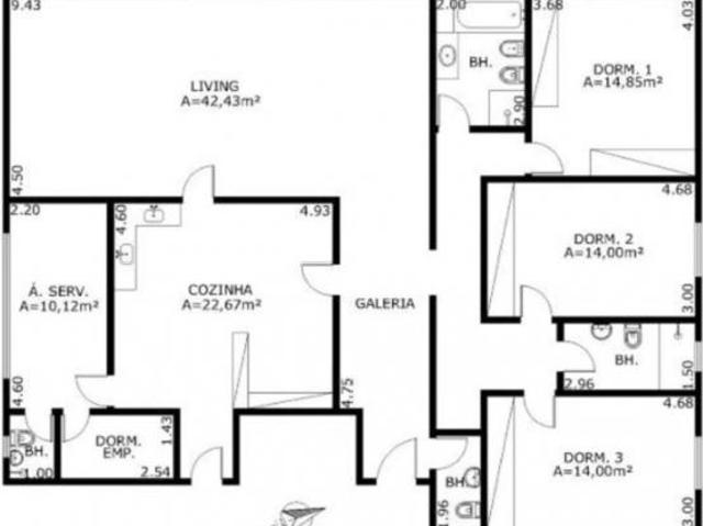 APARTAMENTO CLÁSSICO À VENDA EM HIGIENÓPOLIS – 196m² | ANDAR ALTO