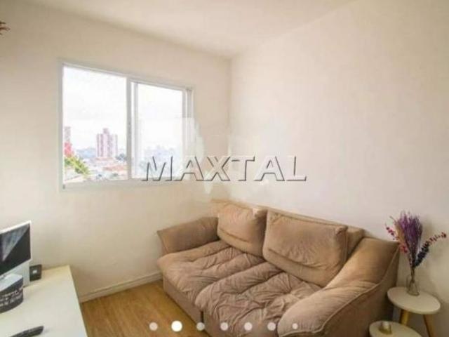 Apartamento de 43,40 m², Vila Gustavo, 2 dormitorios, sala estendida para dois ambientes, 1 vaga