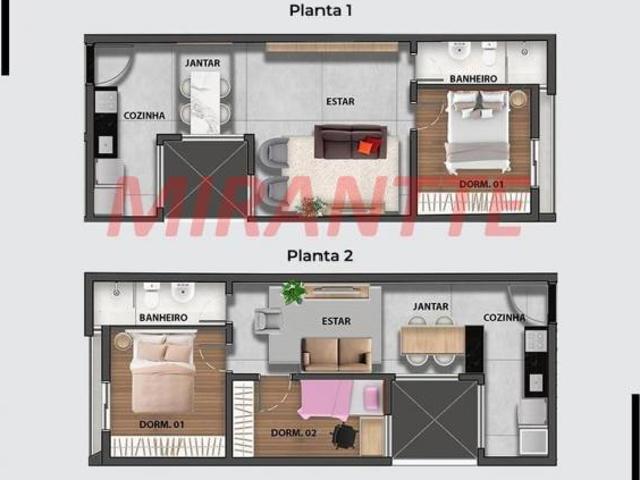Apartamento de 43m² com 1 quartos