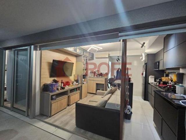 Apartamento de 47 m² à venda no Brooklin. Melhor planta da região com 1 suíte e 1 lavabo. 1 vaga