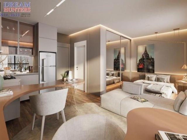 Apartamento de 47m² no bairro Batel, com 1 quarto, 1 vaga