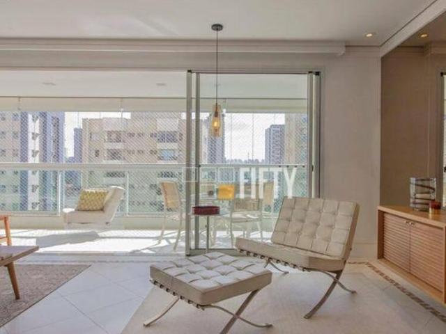 Apartamento de 4 dormitórios com 3 suítes no Brooklin – Condomínio Clube completo e varanda espetacu