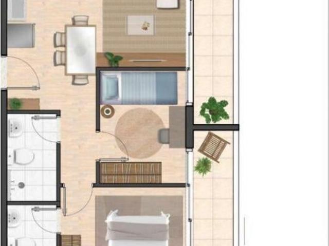 Apartamento de 50m² 2 dormitórios e 1 suíte em Moema