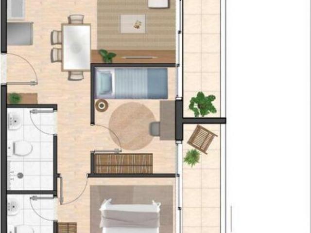 Apartamento de 50m² 2 dormitórios e 1 suíte em Moema