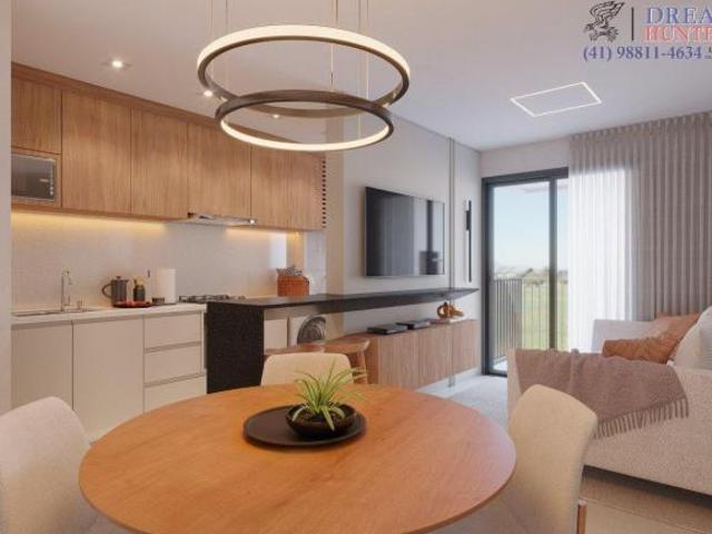 Apartamento de 55.91m² no bairro Mossunguê, com 2 quartos 1 suíte, 2 banheiros e 1 vaga de garagem