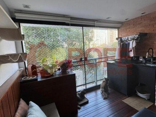 Apartamento de 55m2 com closet, banheira, cozinha americana e por arquiteto à venda no Brooklin